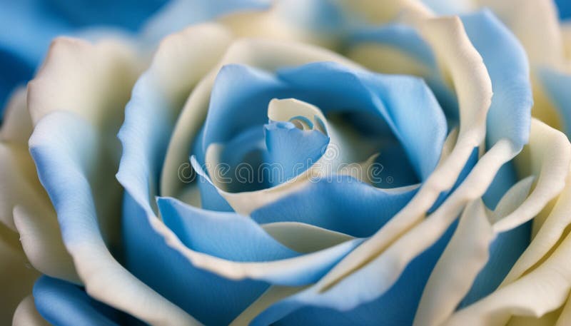 Close Up of Blue Rose Petals Stock Illustration - Illustration of close ...