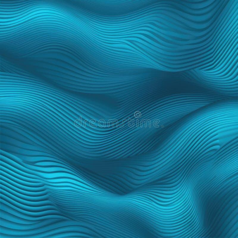 Close Up of Blue Seamless Wave Pattern, Created Using Generative Ai ...
