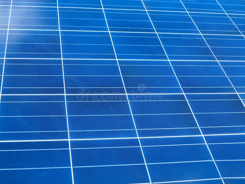 Close Up of Blue Solar Panel Square Texture Stock Image - Image of ...
