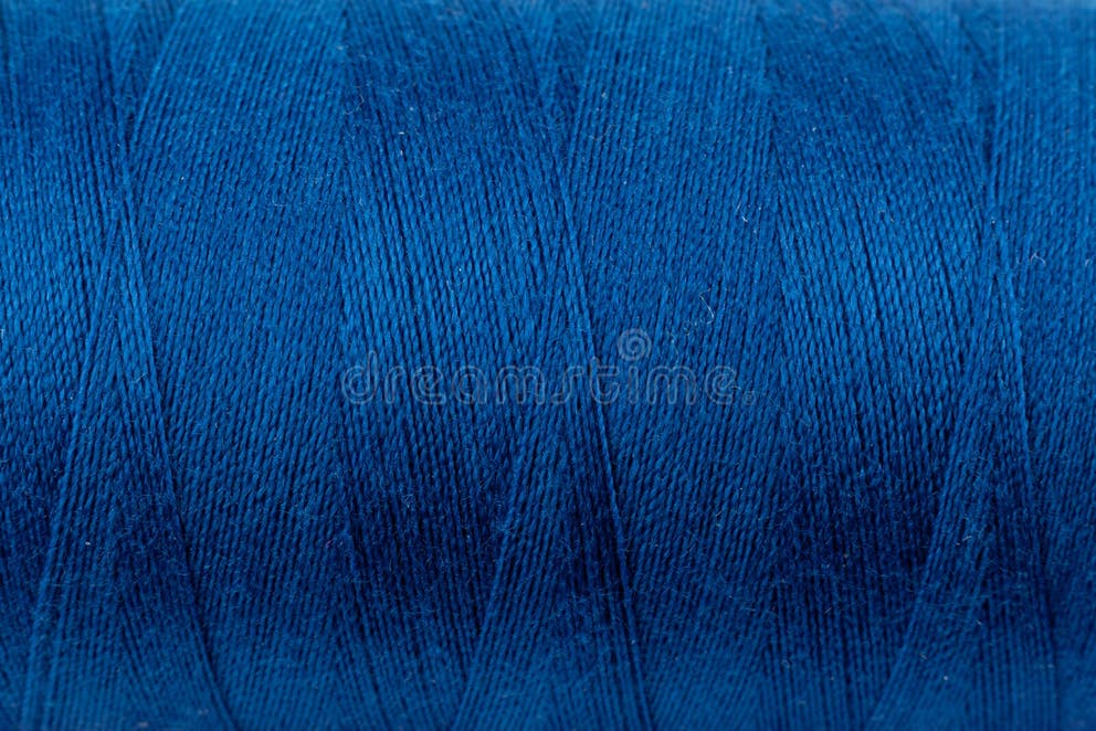 Blue thread texture stock photo. Image of macro, coil - 113681766