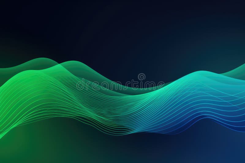 Close Up of Blue To Green Seamless Wave Pattern, Created Using ...