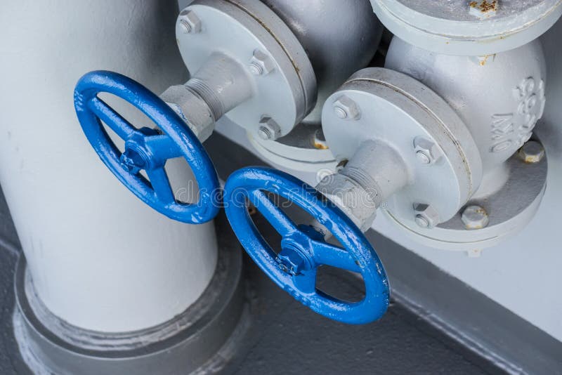 Close up blue valve stock image. Image of pump, equipment - 60709275