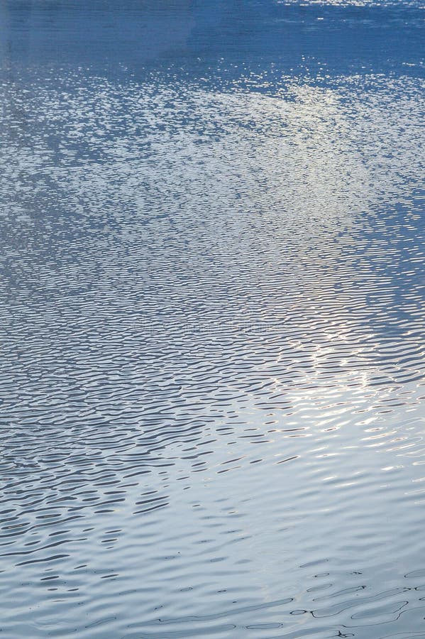 Blue water surface stock photo. Image of blue, flow - 129250516