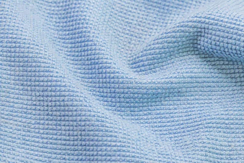 Close Up of Blue Wave Microfiber Fabric Texture with Copy-space Stock ...
