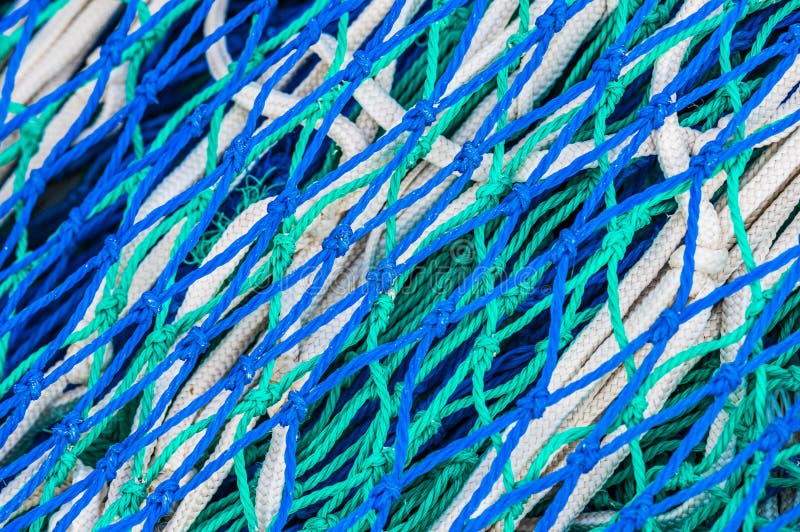 Maritime Colorful Fish Net Pattern Background Texture Stock Image ...