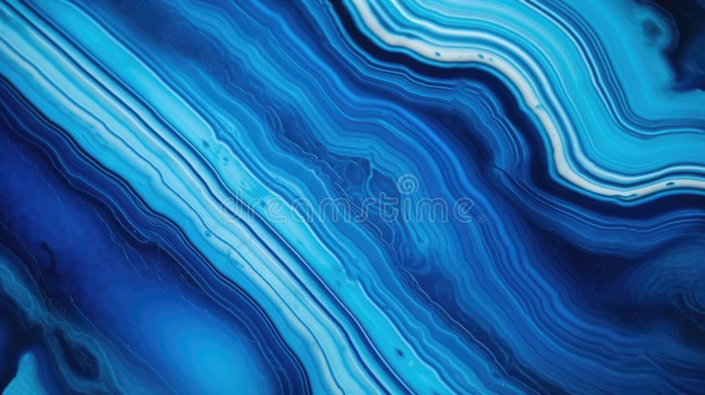 Close Up of a Blue and White Marble Slab, Perfect for Architectural or ...