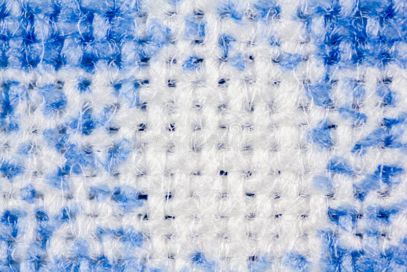 Close Up of Blue White Mesh Fabric Stock Image - Image of close, blank ...