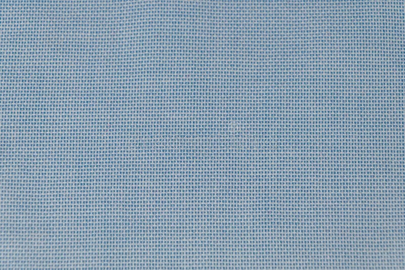 A Close-up of Blue Woven Fabric with a Uniform Grid Pattern and a ...