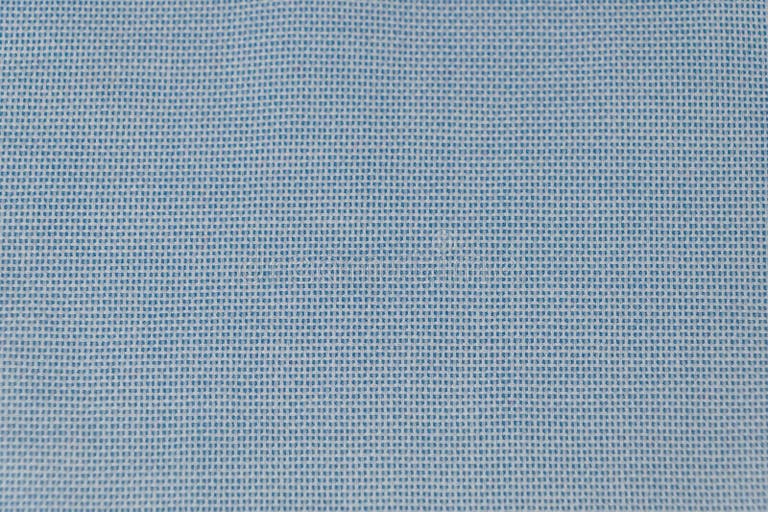 A Close-up of Blue Woven Fabric with a Uniform Grid Pattern and a ...