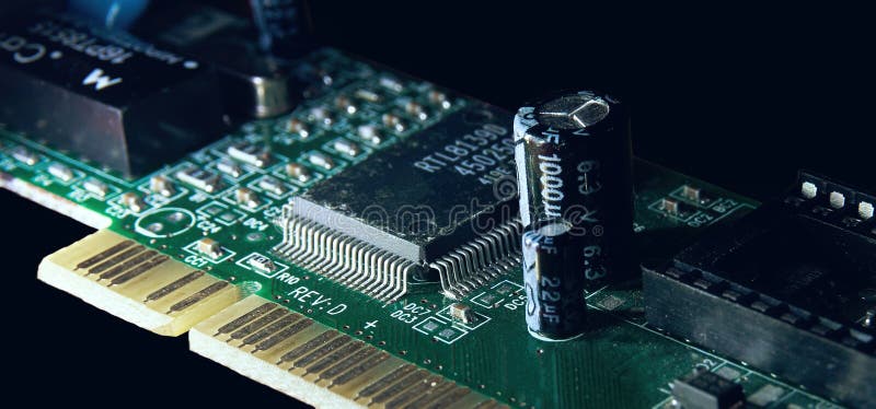 Close-up of the Board. High-tech Production and Construction of ...