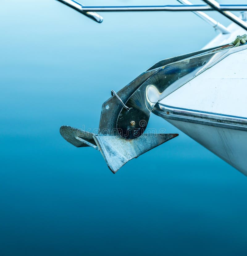 Close Up of Boat Anchor with Metal Detail.. Stock Photo - Image of ...