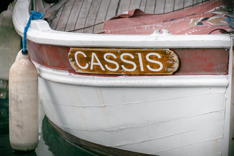 Close-up of a Boat in the Port of Cassis Editorial Photography - Image ...