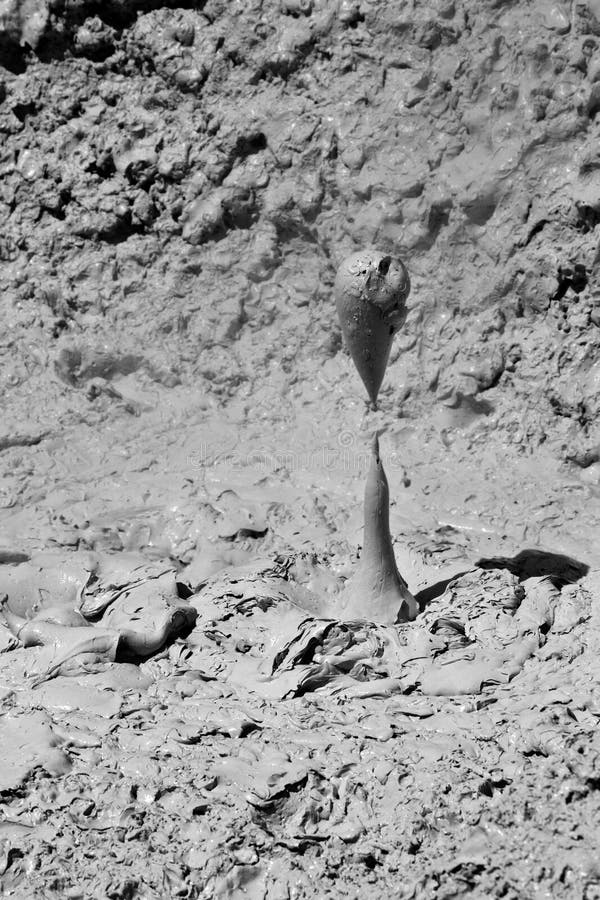 Close-up of Boiling Mud in Yellowstone, WY Stock Photo - Image of ...