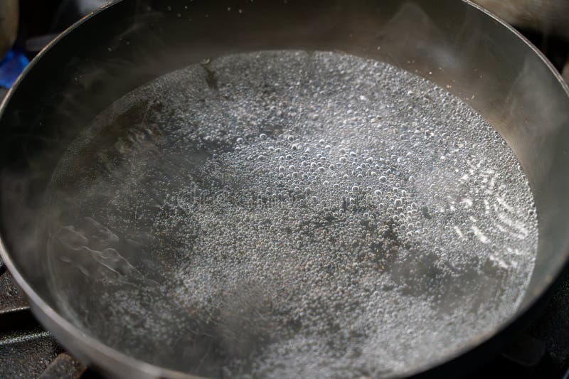Close-up of Boiling Water in a Pot Stock Image - Image of culinary ...