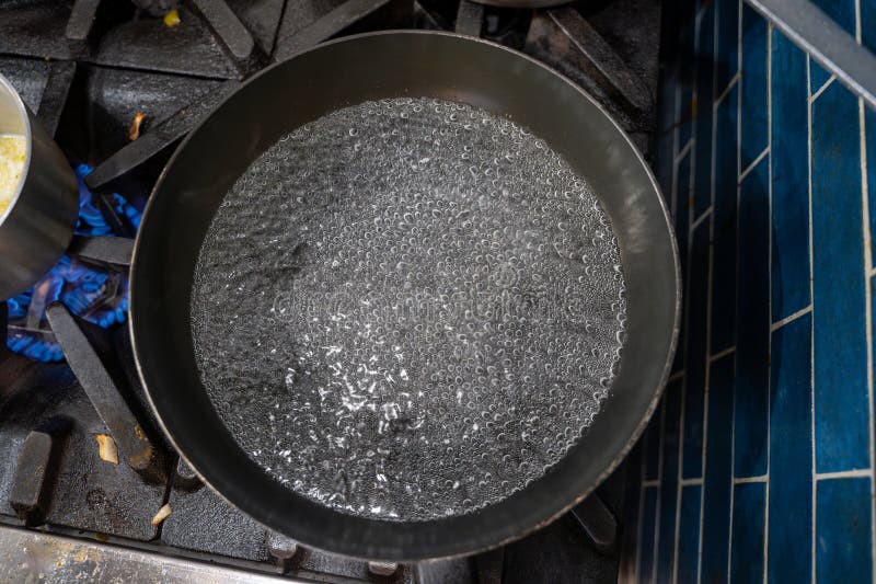 Close-up of Boiling Water in a Pot Stock Photo - Image of water, steam ...