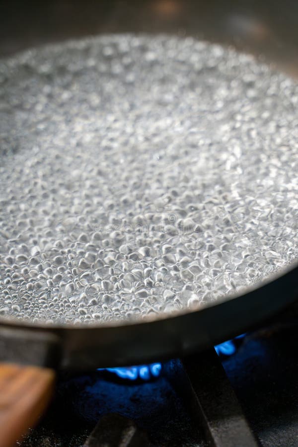 Close-up of Boiling Water in a Pot Stock Image - Image of detail ...