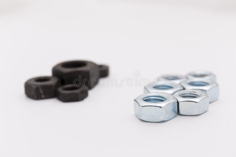 Close up of bolts stock photo. Image of silver, close - 62676512