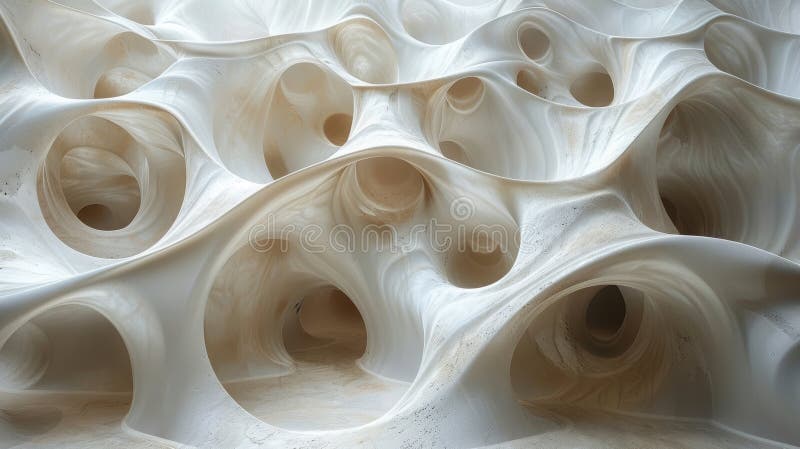 Close-up of a Bone Structure, Resembling a Coral or Organic Material ...