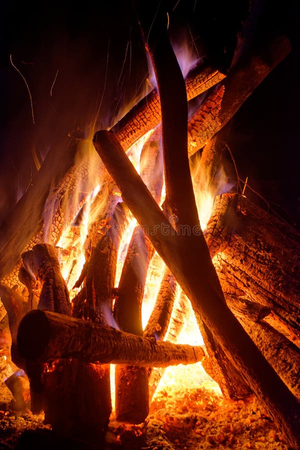Midsummer fire stock photo. Image of camp, bright, firewood - 103424312