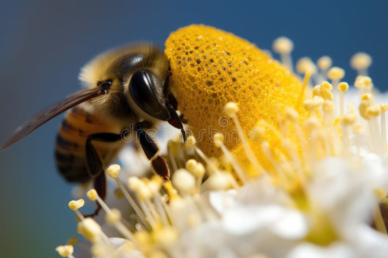 Close-up of Bonnet with Pollen, Ideal for Spring Break Shot Stock ...