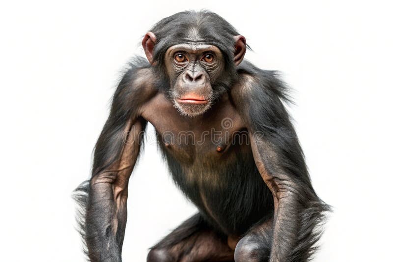 Curious Bonobo with Intelligent Eyes, Displaying Its Expressive Face ...