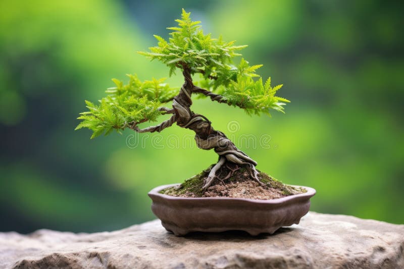 A Close Up of a Bonsai Tree, Indicating Patience and Dedication Stock ...