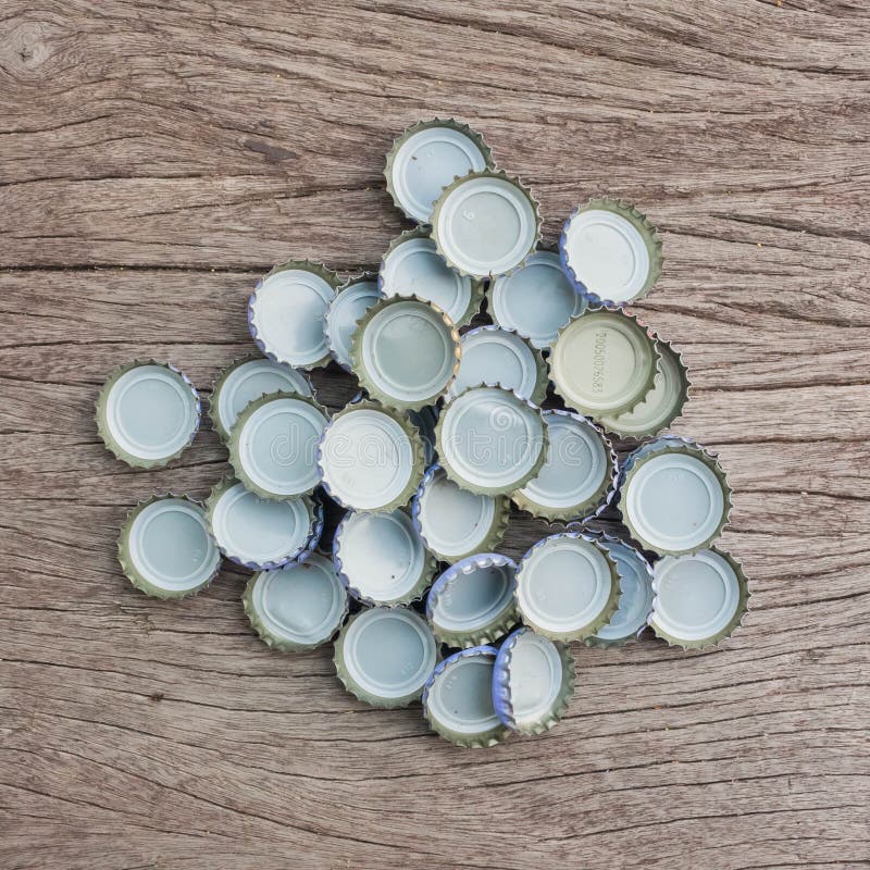 Close up of bottle caps stock photo. Image of cork, brand - 68867384