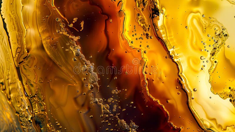 A Close Up of a Liquid with a Golden Color Stock Photo - Image of gold ...