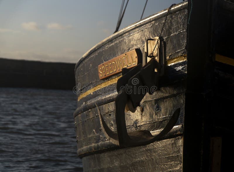 Close-up of the Bow of a Vintage Sailing Ship in Sharp Focus Stock ...