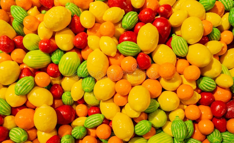 Close Up of Bowls Filled with a Large Selection of Different Colored ...