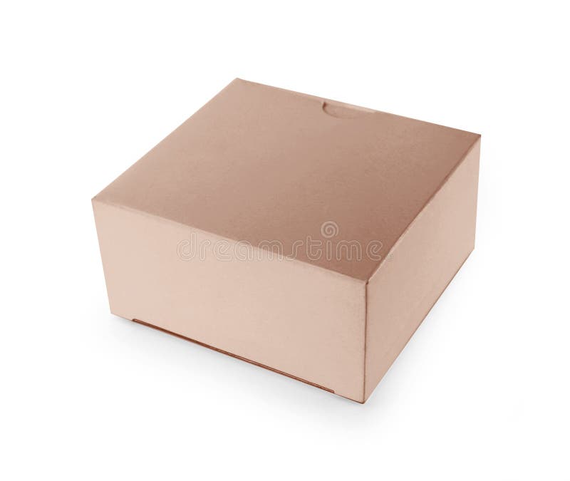 Close Up of a Box on White Background Stock Image - Image of pack ...