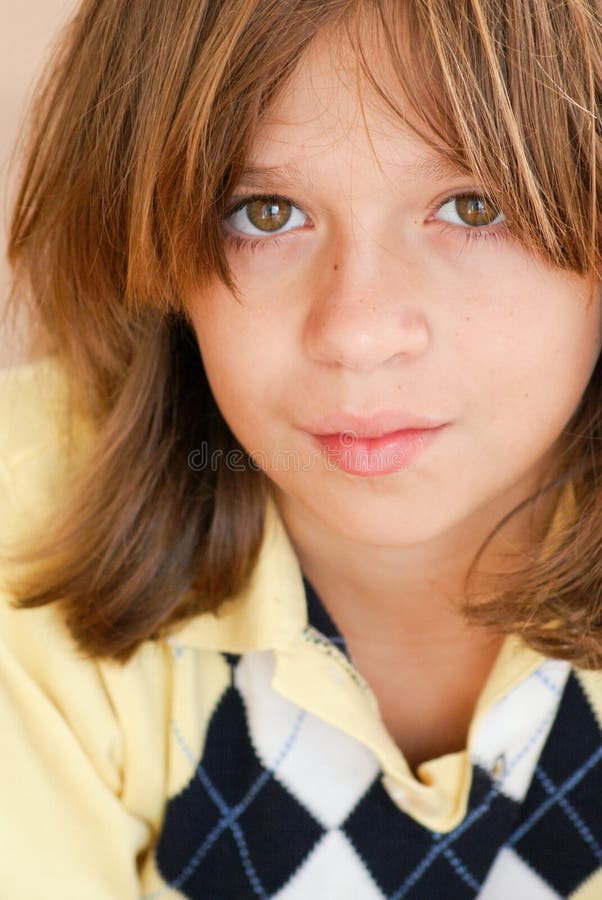 Boy with Neutral Expression Stock Photo - Image of closeup, beauty ...