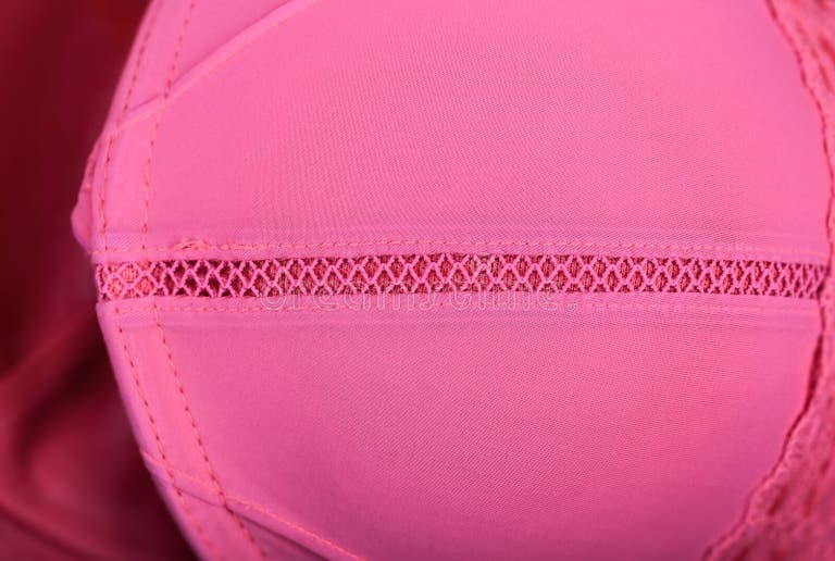 Close Up of Bra Seam, Fabric Texture Stock Image - Image of design ...