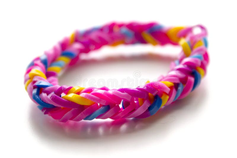 Bracelet made from plastic stock image. Image of hand - 142190837