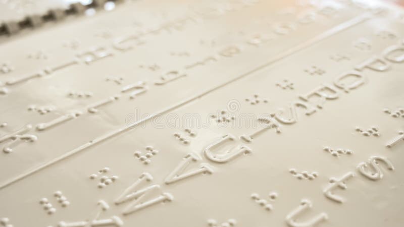 Close-up of a Braille Decoder with the English Alphabet. Stock Photo ...