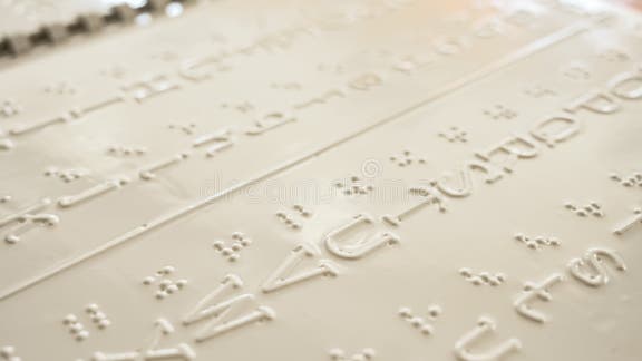 Close-up of a Braille Decoder with the English Alphabet. Stock Photo ...