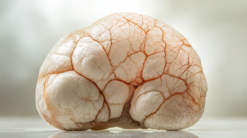 Close Up of a Brain Like Structure Stock Illustration - Illustration of ...