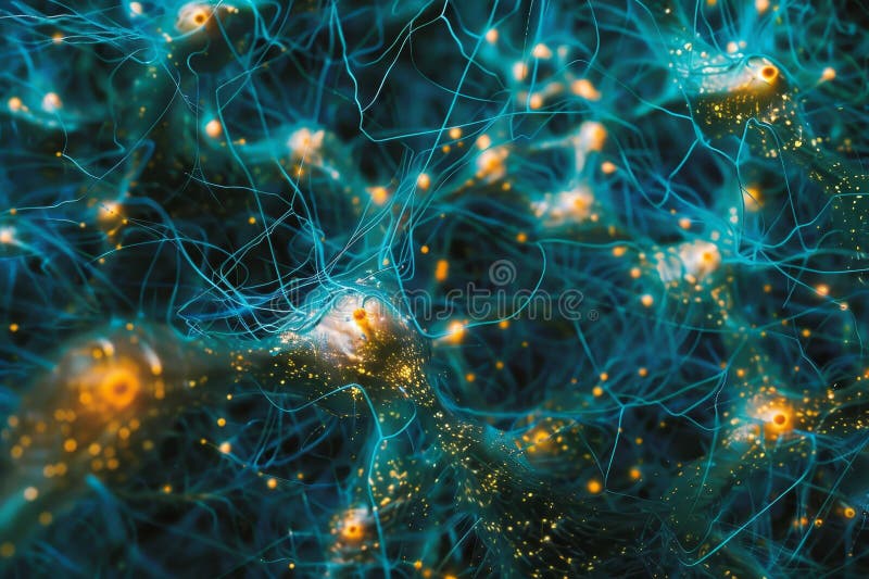 A Close Up of a Brain with Many Neurons Stock Image - Image of anatomy ...