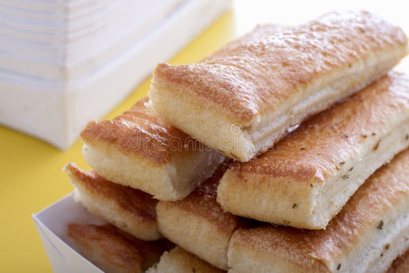 Close up of bread sticks stock photo. Image of disposable - 38429456