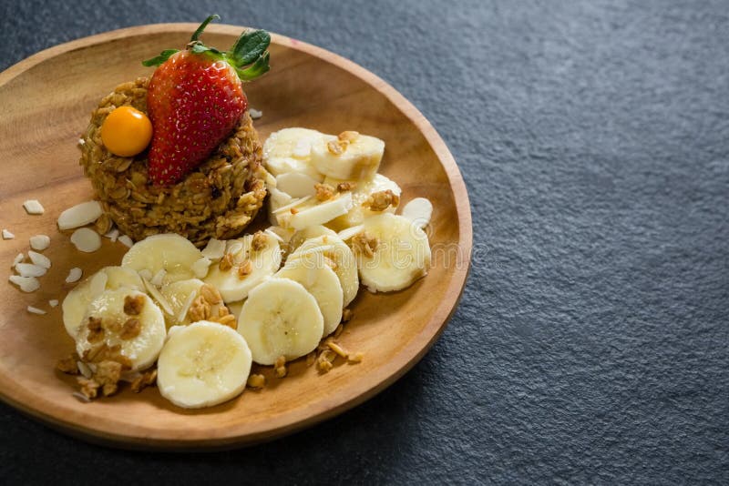 Plate of Breakfast on Table Stock Image - Image of strawberry, homemade ...
