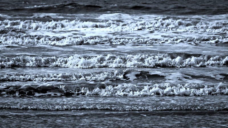 Close-up of Breaking and Raging Waves Stock Photo - Image of glassy ...