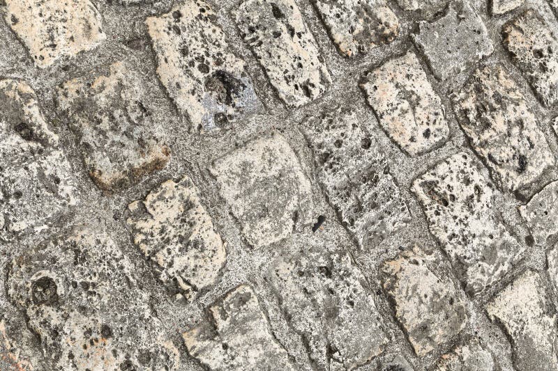 A Close Up of a Brick Sidewalk with a Lot of Texture Stock Photo ...