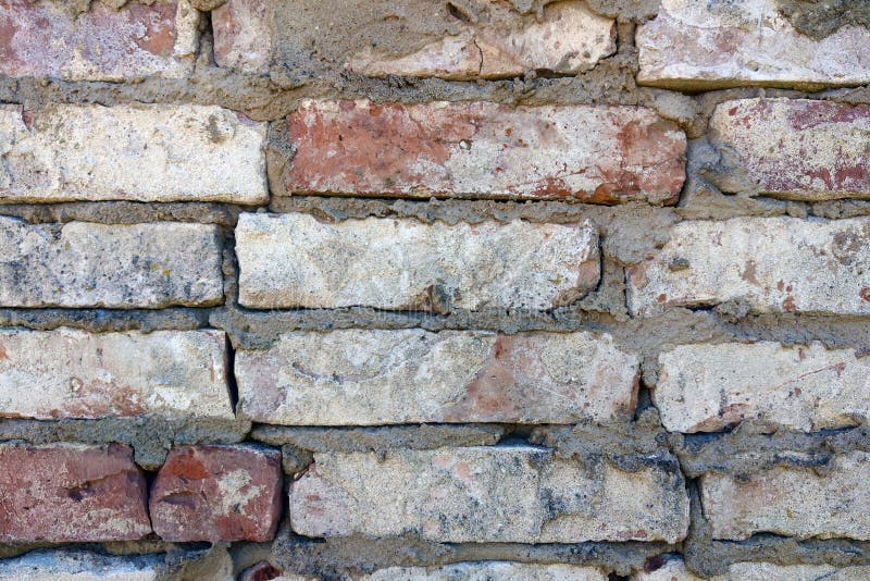 Close-up Brick Wall of a Building. Background Stock Photo - Image of ...