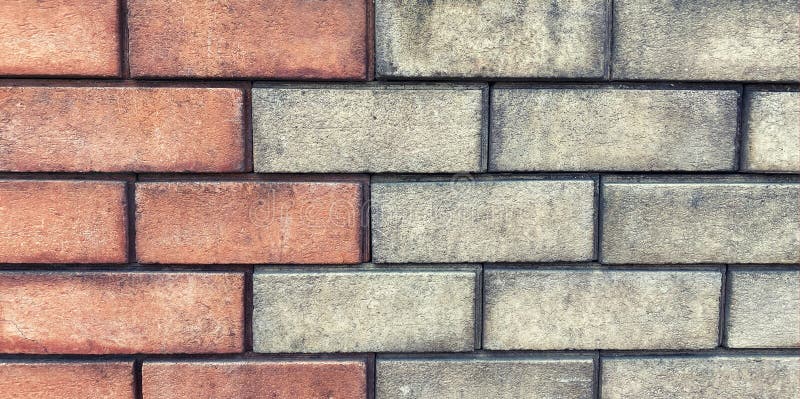 Close Up of Brick Wall, Example of Facing Material Stock Image - Image ...