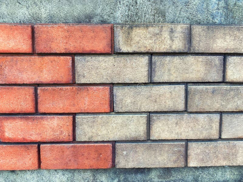 Close Up of Brick Wall, Example of Facing Material Stock Image - Image ...