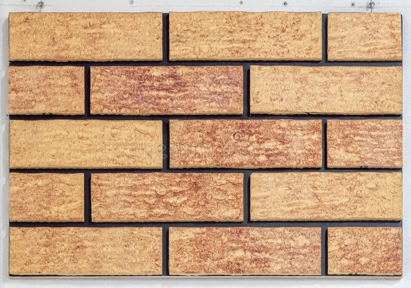 Close Up of Brick Wall, Example of Facing Material. Real Photography ...