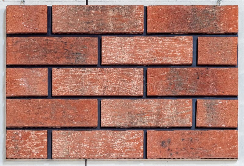 Close Up of Brick Wall, Example of Facing Material. Real Photography ...