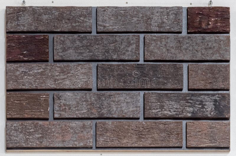 Close Up of Brick Wall, Example of Facing Material. Real Photography ...