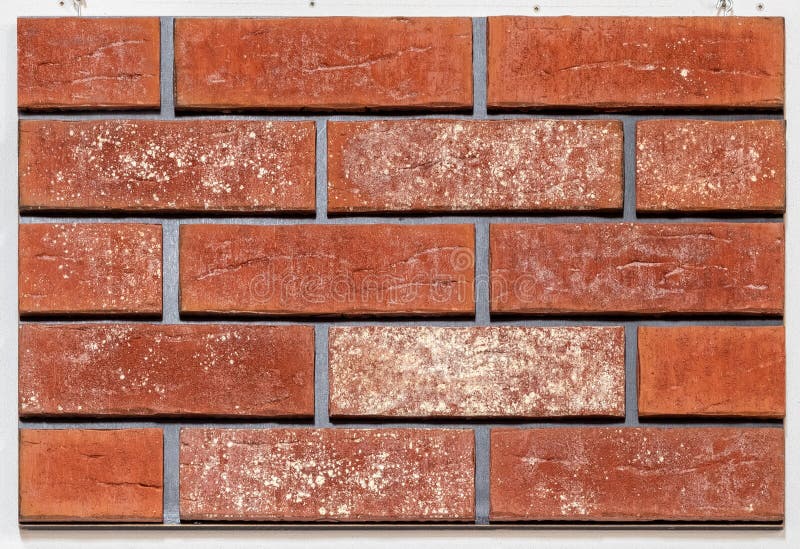 Close Up of Brick Wall, Example of Facing Material. Real Photography ...