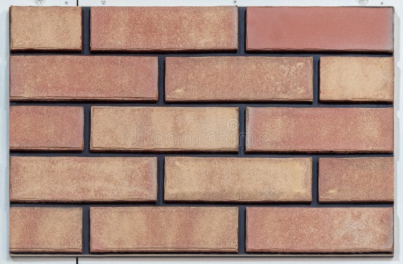 Close Up of Brick Wall, Example of Facing Material. Real Photography ...